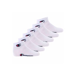 Sneakersocken Champion "Socken 6er Pack", M&auml;dchen, Gr. 31-34, wei&szlig;, Obermaterial: 71% Baumwolle CO. 23% Polyester PES. 4% Polyamid PA. 2% Elasthan EL., Socken Sneakersocken