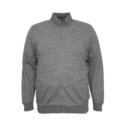 Sweatjacke Blend "Sweatjacke BHBLenner", Herren, Gr. 4XL, grau (pewter mix), Obermaterial: 60% Baumwolle CO. 40% Polyester PES., normal, Sweatjacken Sweatjacke
