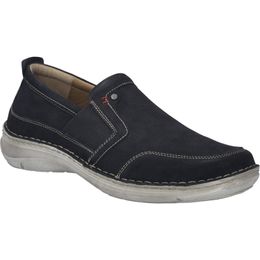 Slipper Josef Seibel "New Anvers 71, dunkelblau", Herren, Gr. 40, blau (dunkelblau), Obermaterial: 100% Rindsleder Leather cow., Schuhe Slipper