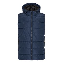 Steppweste North Bend "Steppweste NBAmato M", Herren, Gr. L, blau (navy blazer), Obermaterial: 100% Polyester PES., unifarben, regular fit, Westen Steppweste