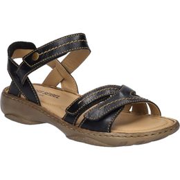 Sandale Josef Seibel "Debra 62, schwarz", Damen, Gr. 37, schwarz, Obermaterial: 100% Rindsleder Leather cow., Schuhe Sandale