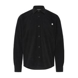 Langarmhemd INDICODE "Langarmhemd IDMotoril", Herren, Gr. M, N-Gr, schwarz, Obermaterial: 100% Polyester PES., Hemden