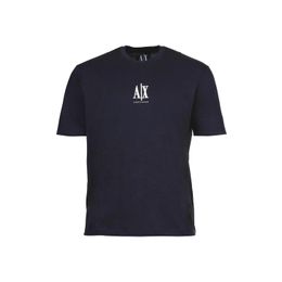 T-Shirt Armani Exchange "T-Shirt 1er Pack", Herren, Gr. S, blau (dunkelblau), Obermaterial: 100% Baumwolle CO., Shirts T-Shirt