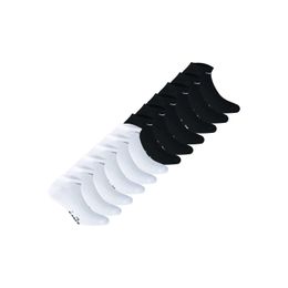 Sneakersocken Diadora "Socken 12er Pack", Damen, Gr. 43-46, wei&szlig; (wei&szlig;, schwarz), Obermaterial: 75% Baumwolle CO. 23% Polyester PES. 2% Elasthan EL., Socken Sneakersocken