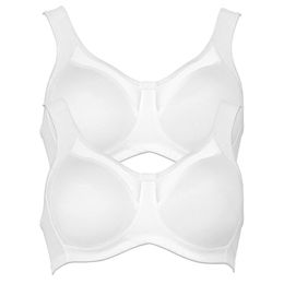 Entlastungs-BH Anita "Entlastungs BH Clara", Damen, Gr. 80, Cup F, wei&szlig; (wei&szlig; wei&szlig;), Obermaterial: 80% Polyamid PA. 20% Elasthan EL., BHs Entlastungs-BH