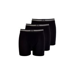 Boxershorts Jockey "Boxershort Cotton Stretch Boxer Trunk 3P 3er Pack", Damen, Gr. L, schwarz, Obermaterial: 95% Baumwolle CO. 5% Elasthan EL., Unterhosen