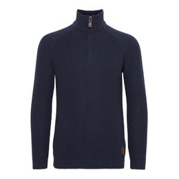 !Solid Troyer SOLID "Troyer SDXenox", Herren, Gr. S, blau (insignia b), Obermaterial: 100% Baumwolle CO., Pullover Troyer
