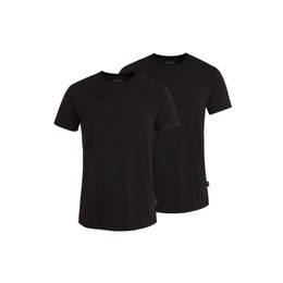 T-Shirt Jockey "T-Shirt American Shirt 2P 2er Pack", Damen, Gr. L, schwarz, Obermaterial: 100% Baumwolle CO., Shirts T-Shirt