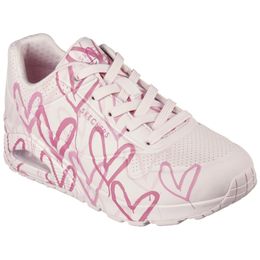 Skechers "UNO-SPREAD THE LOVE" Freizeitschuh, Halbschuh, Schn&uuml;rschuh mit coolem Graffiti-Print