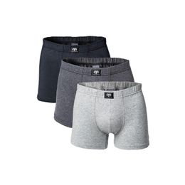 Boxershorts Ceceba "Boxershort Pants 3er Pack 3er Pack", Herren, Gr. L, grau, Obermaterial: 95% Baumwolle CO. 5% Elasthan EL., Unterhosen