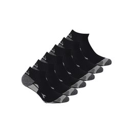 Kurzsocken Diadora "Socken 6er Pack", Herren, Gr. 43-46, schwarz, Obermaterial: 56% Polypropylen PP. 22% Baumwolle CO. 19% Polyester PES. 3% Elasthan EL., Socken