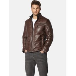 Lederjacke Babista "Lederjacke VELLUTASTI", Herren, Gr. 54, braun (cognac), Obermaterial: 100% Lederfaserstoff LEAFIBTEX., Jacken