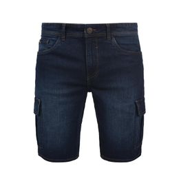 Jeansshorts Blend "Shorts BHJacko", Herren, Gr. S, N-Gr, blau (denim dunkelblau), Web, Obermaterial: 98% Baumwolle CO. 2% Elasthan EL., unifarben, regular fit normal, Jeans Jeansshorts