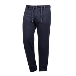 Leinenhose INDICODE "Leinenhose IDIves", Herren, Gr. XL, N-Gr, blau (night sky), Obermaterial: 55% Leinen LI. 45% Baumwolle CO., Hosen