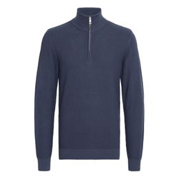Troyer Blend "Troyer BHMGOMAZA", Herren, Gr. L, blau (marineblaus), Feinstrick, Obermaterial: 100% Baumwolle CO., unifarben, Basic, normal, Pullover Troyer