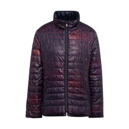 Winterjacke GOLDNER "Leicht wattierte Jacke mit effektvollem Druck", Damen, Gr. 42, pink (pink, schwarz, gemustert), Obermaterial: 100% Polyester PES., Jacken Winterjacke