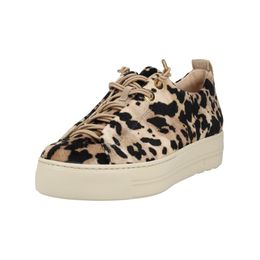 Plateausneaker Paul Green "Paul Green Sneaker Textil", Damen, Gr. 37,5, leopard, Textil, Schuhe Plateausneaker