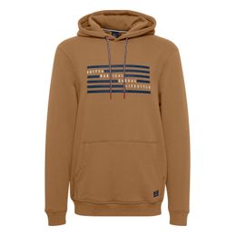 Kapuzenpullover FQ1924 "Hoodie FQWilliam", Herren, Gr. S, braun (ermine), Obermaterial: 80% Baumwolle CO. 20% Polyester PES., bedruckt, Pullover Kapuzenpullover