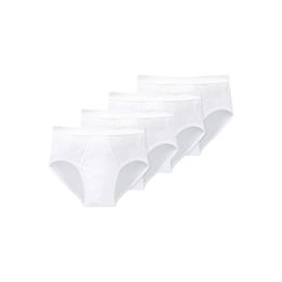Slip Schiesser "Slip 4er Pack", Herren, Gr. XXL, wei&szlig;, Obermaterial: 100% Baumwolle CO., Unterhosen Slip