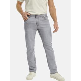 5-Pocket-Jeans Jan Vanderstorm "Tiefbundjeans SEIBOLD", Herren, Gr. 56, N-Gr, grau (hellgrau), Obermaterial: 78% Baumwolle CO. 20% Polyester COOLMAX PES(Coolmax). 2% Elasthan EL., Jeans 5-Pocket-Jeans