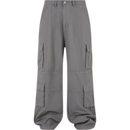 Cargoshorts DEF "DEF Herren DEF Cargohosen", Herren, Gr. 32, Normalgr&ouml;&szlig;en, grau, 100% Baumwolle, unifarben, loose fit, Hosen