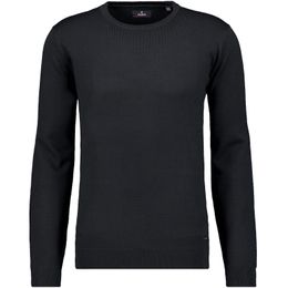 Rundhalspullover Ragman, Herren, Gr. 62, schwarz, Strick, 100% Wolle, Rundhals, Pullover Rundhalspullover
