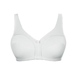 Soft-BH Viania "Baumwoll Soft BH Basic", Damen, Gr. 105, Cup D, wei&szlig;, Obermaterial: 100% Baumwolle CO., BHs Soft-BH
