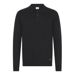 !Solid Longsleeve SOLID "Strickpullover SDAKEL", Herren, Gr. L, schwarz (true schwarz), Obermaterial: 70% Baumwolle CO recyc.. 30% Polyester Pol. recyc.., Shirts
