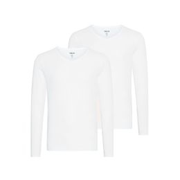 !Solid V-Shirt SOLID "V-Shirt SDBasil", Herren, Gr. XL, wei&szlig;, Obermaterial: 100% Baumwolle CO., Shirts