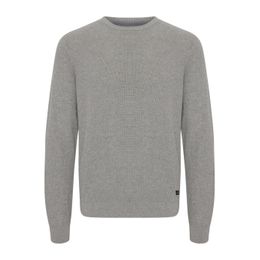 Strickfleece-Pullover Blend "Strickpullover BHCodford", Herren, Gr. XXL, grau (stone mix), Obermaterial: 100% Baumwolle CO., Pullover
