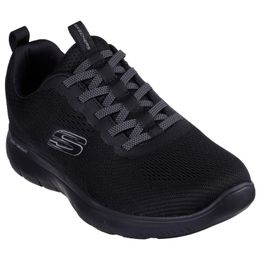 Sneaker Skechers "SUMMITS-ECKLER", Herren, Gr. 43, schwarz, Mesh, Synthetik, unifarben, Schuhe Sneaker, Schn&uuml;rschuh, Freizeitschuh, Halbschuh mit Memory Foam