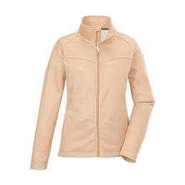 Fleecejacke Killtec "KOS 90 WMN FLC JCKT", Damen, Gr. 40, orange, Obermaterial: 100% Polyester, Jacken Fleecejacke, Elegante Strickfleecejacke mit Stretch, Kinnschutz und Zipper-Taschen