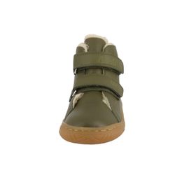 Stiefel Lurchi "Lurchi Joker Barefoot", Jungen, Gr. 20, olive, Leder, Schuhe Stiefel