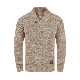 !Solid Schalkragenpullover SOLID "Schalkragenpullover SDPhil", Herren, Gr. XL, beige (dune), Obermaterial: 100% Baumwolle CO., Pullover