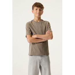 T-Shirt Garcia, Jungen, Gr. 152/158, taupe grau, Jersey, Obermaterial: 100% Baumwolle, bedruckt, normal h&uuml;ftbedeckend, Rundhals, Shirts T-Shirt, mit Print, f&uuml;r Boys