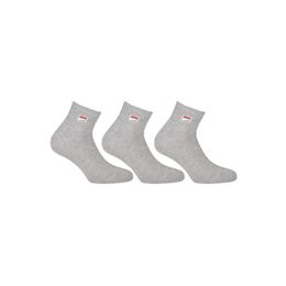 Sneakersocken Fila "Socken 3er Pack", Damen, Gr. 43-46, grau, Obermaterial: 75% Baumwolle CO. 23% Polyester PES. 2% Elasthan EL., Socken Sneakersocken