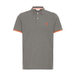 !Solid Poloshirt SOLID "Poloshirt SDBenjaminPolo", Herren, Gr. L, grau (grau mel), Obermaterial: 60% Baumwolle CO. 40% Polyester PES., Shirts