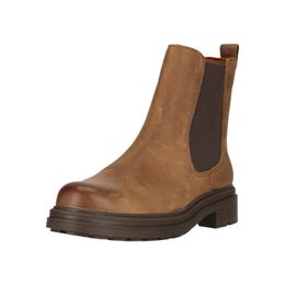 Stiefel Clarks "Orinoco3 Top", Damen, Gr. 39, braun, Leder, Schuhe Stiefel, mit bequemem Contour Cushion-Fu&szlig;bett