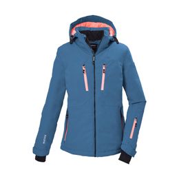 Skijacke Killtec "KSW 282 WMN SKI JCKT", Damen, Gr. 40, blau, Obermaterial: 100% Polyester;Futter: 100% Polyamid;F&uuml;llung: 100% Polyester, Jacken Skijacke, Wasserdichte, atmungsaktive Winterjacke mit verstellbaren Details