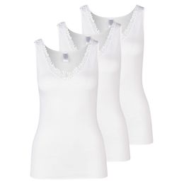 Achselhemd Nina von C. "Damen Achselhemd GOTS Fine Cotton", Damen, Gr. 40, N-Gr, wei&szlig;, Obermaterial: 100% Baumwolle CO(Bio)., Unterhemden