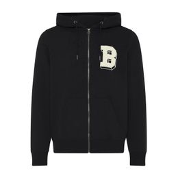Kapuzensweatjacke Blend "Kapuzenfleecejacke BHBadel", Herren, Gr. M, schwarz, Obermaterial: 60% Baumwolle CO. 40% Polyester PES., Sweatjacken