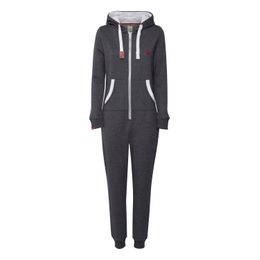 Overall oxmo "Overall OXBenna", Damen, Gr. M, N-Gr, grau (med grau m), Obermaterial: 60% Baumwolle CO. 40% Polyester PES., Overalls Overall