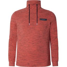 Sweatshirt Jan Vanderstorm "Sweatshirt KERVIK", Herren, Gr. 3XL, orange (hellorange melange), Obermaterial: 90% Baumwolle CO. 10% Polyester COOLMAX PES(Coolmax)., Sweatshirts Sweatshirt