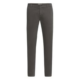!Solid Chinohose SOLID "Chinohose SDRaul", Herren, Gr. 36, L&auml;nge 34, grau (forged iro), Obermaterial: 98% Baumwolle CO. 2% Elasthan EL., Hosen Chinohose