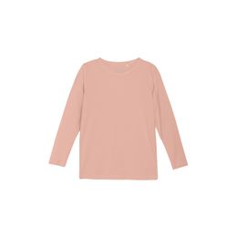 Longsleeve Minymo "Longsleeve MIBlouse", M&auml;dchen, Gr. 128, rosa (misty rose), Obermaterial: 93% Viskose CV. 7% Elasthan EL., Blusen