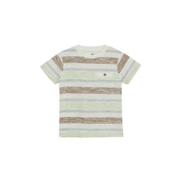 Rundhalsshirt EN FANT "Rundhalsshirt ENT-shirt SS Stripe", Jungen, Gr. 92, braun (mocha mousse), Obermaterial: 100% Baumwolle CO., Shirts Rundhalsshirt