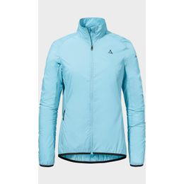 Sch&ouml;ffel Outdoorjacke SCH&Ouml;FFEL "Jacket Style Cannobio WMS", Damen, Gr. 40, 8015, blau, Oberstoff: 100% Nylon; (Coating: Polyurethan), regular fit, hoch geschlossener Ausschnitt, Jacken Outdoorjacke