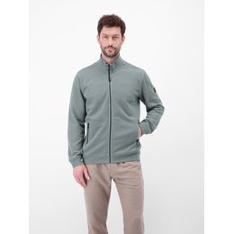 Sweatjacke Lerros "Lerros Jacke aus Baumwollmix mit Taschen", Herren, Gr. L, storm grau, 90% Baumwolle, 10% Polyester, Sweatjacken Sweatjacke