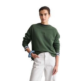 Marc O'Polo Sweatshirt MARC O'POLO DENIM "aus Organic Cotton", Damen, Gr. L, turf gr&uuml;n, Obermaterial: 100% Baumwolle, unifarben, relaxed fit, Rundhals, B&uuml;ndchen, Sweatshirts Sweatshirt