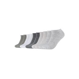 Sneakersocken s.Oliver "Socken 10er Pack", Damen, Gr. 39-42, bunt (grau, wei&szlig; (mix)), Obermaterial: 62% Baumwolle CO. 36% Polyester PES. 2% Elasthan EL., Socken Sneakersocken
